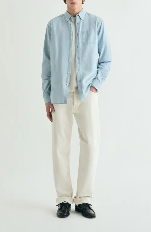 SCALPERS Regular Fit Embroidered T-shirt - Lightdenim