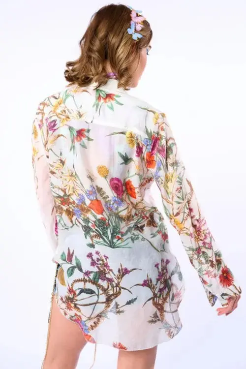 ARATTA Lilia Embroidered Shirt - White