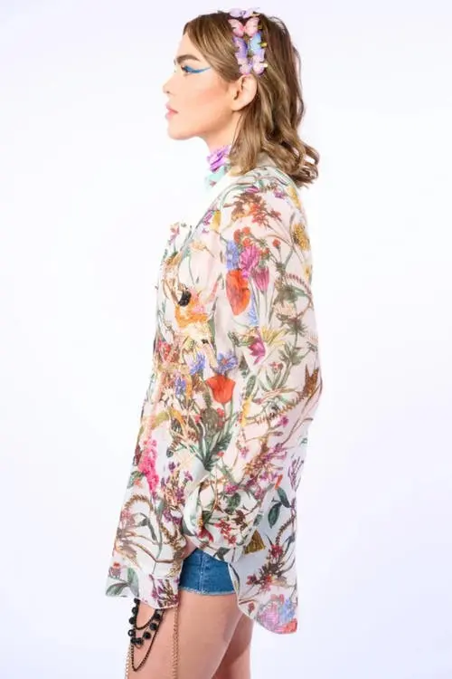 ARATTA Lilia Embroidered Shirt - White