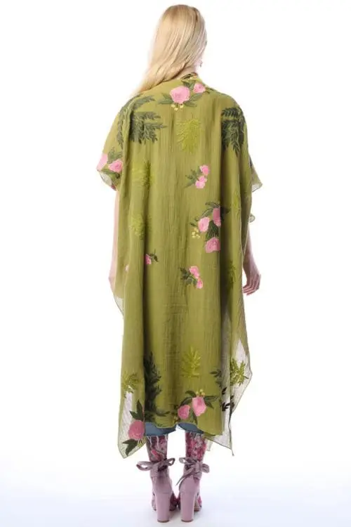 ARATTA Miss April Embroidered Cover Up - Olive
