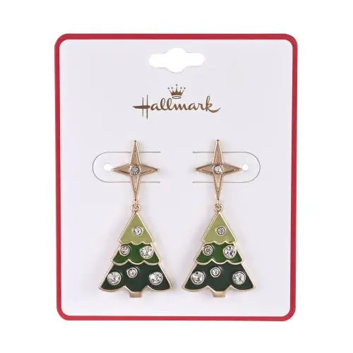 HALLMARK Christmas Tree Earrings