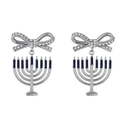 HALLMARK Menorah Statement Earrings