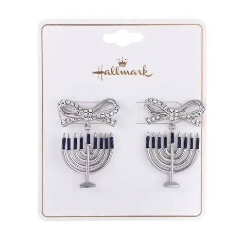 HALLMARK Menorah Statement Earrings