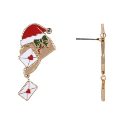 HALLMARK Santa Mail Statement Earrings