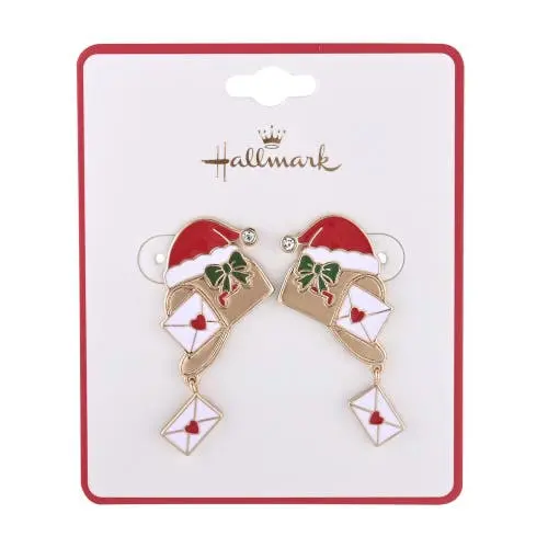 HALLMARK Santa Mail Statement Earrings