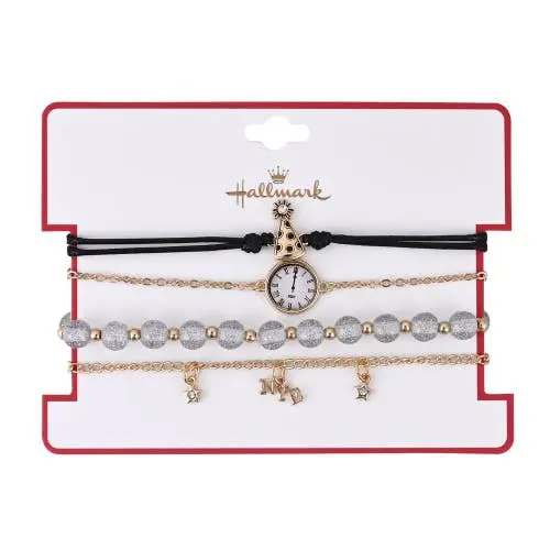 HALLMARK 4 Piece New Year's Eve Bracelet Set