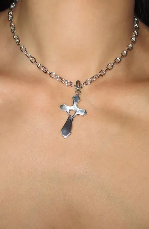 RIMOR JEWELRY The Mini Vesper Cross Choker