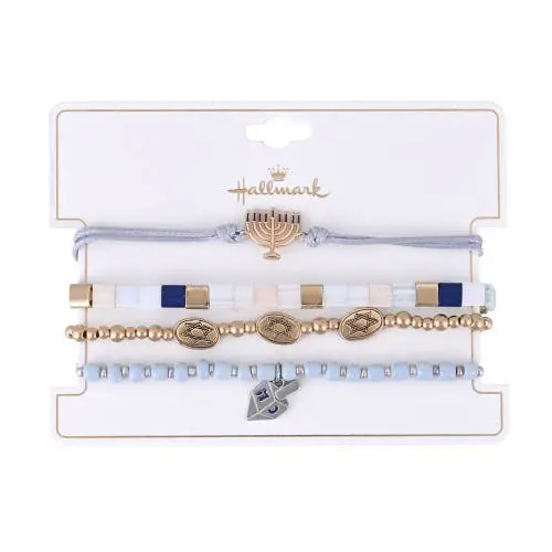 HALLMARK 4 Piece Hanukkah Bracelet Set