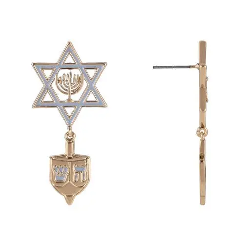 HALLMARK Dreidel Drop Earrings