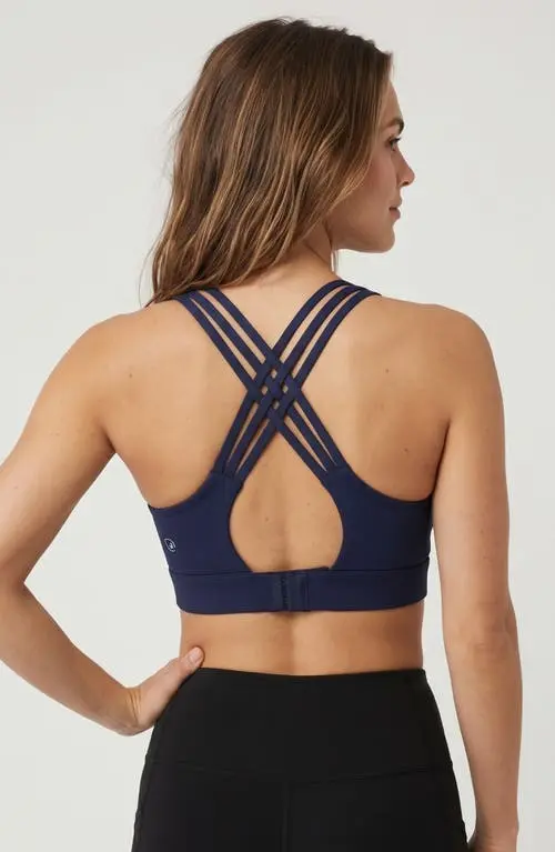 SWEAT & MILK Chloé 5 Built-in Cup Running Nursing And Pumping Sports Bra - Midnight
