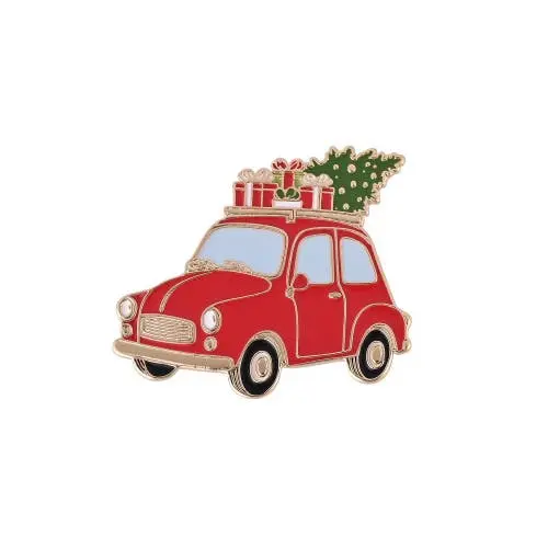 HALLMARK Vintage-style Christmas Car Pin - Red