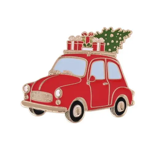HALLMARK Vintage-style Christmas Car Pin
