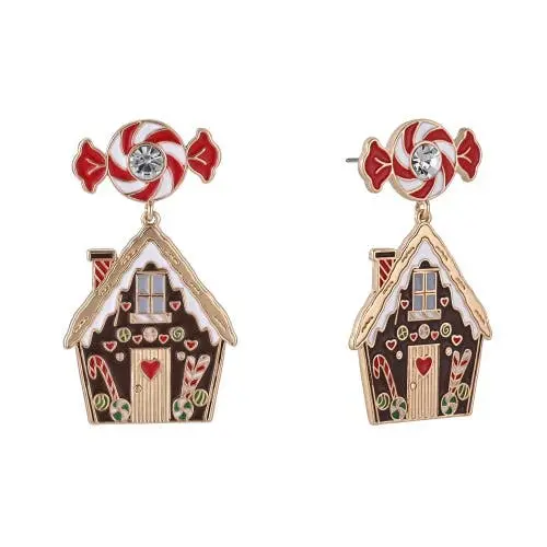 HALLMARK Gingerbread House Earrings