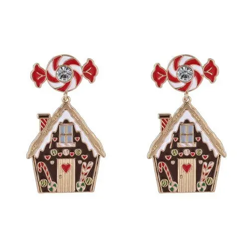 HALLMARK Gingerbread House Earrings