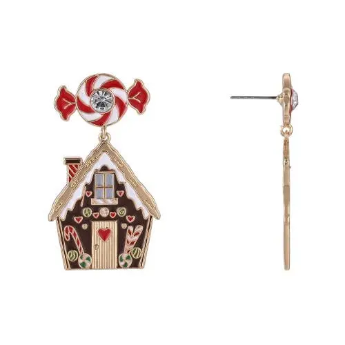 HALLMARK Gingerbread House Earrings