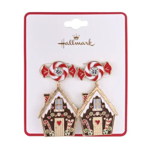 HALLMARK Gingerbread House Earrings