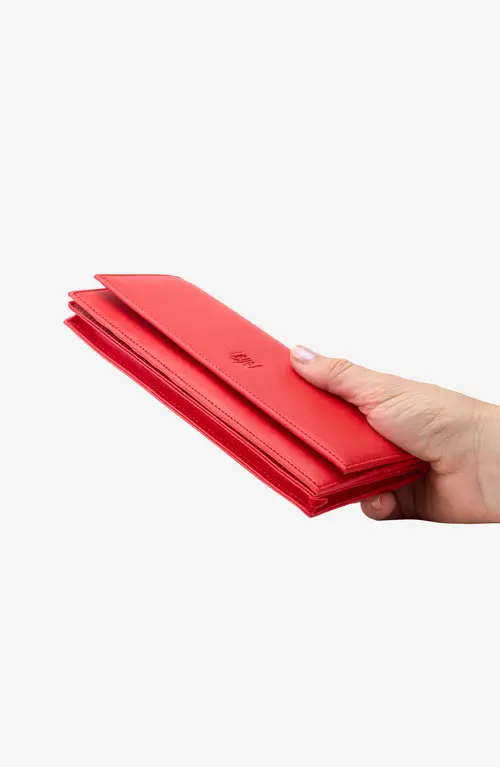 TUSK Lille Gusseted Wallet - Red