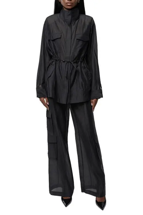JLUXLABEL Explorer Sheer Jacket - Black