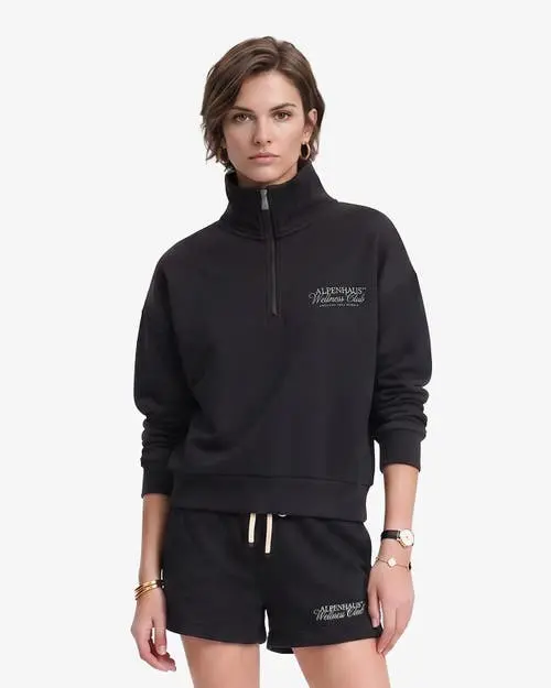 ALPENHAUS Lepras Quarter Zip Sweatshirt - Black