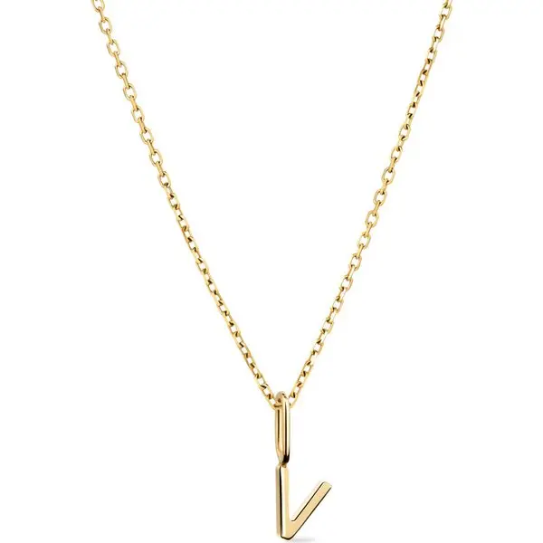 ANA LUISA Gold Initial Necklaceletter Necklace - V
