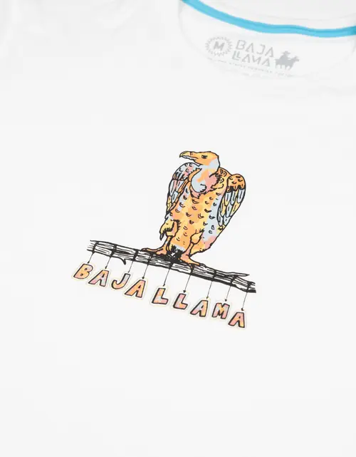BAJA LLAMA Perched And Striped Graphic Tee