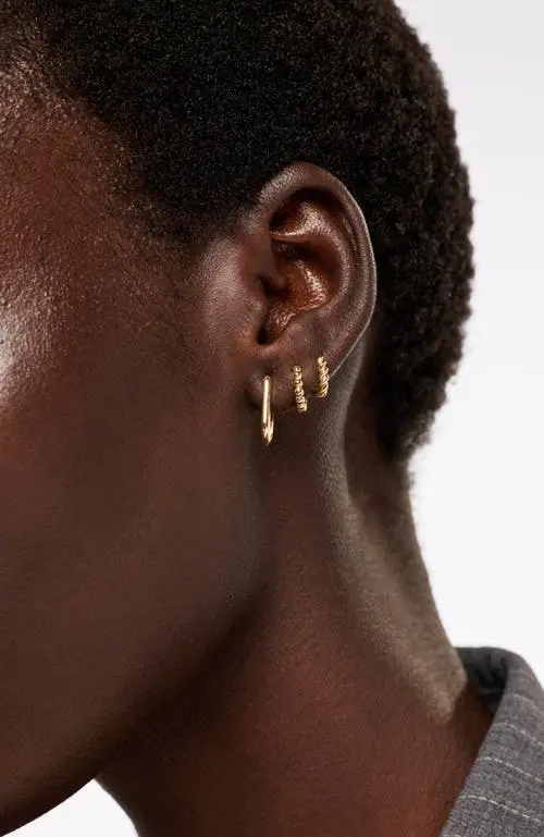 ANA LUISA Huggie Earringstwist Huggie Hoops