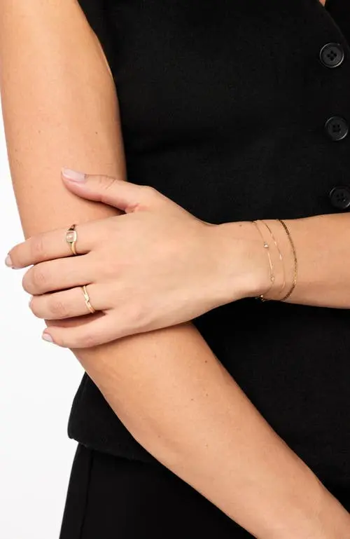 ANA LUISA Solid Yellow Mini Box Chain Bracelet