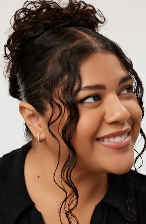 ANA LUISA Huggie Hoop Earringspave Huggie Hoops Small