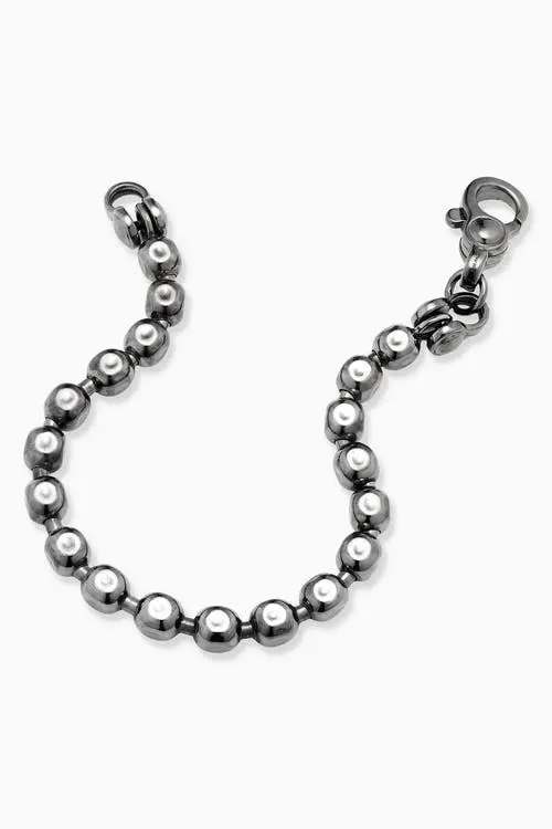 ORADINA Axis Bead Bold Bracelet In Sterling