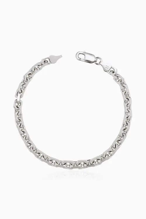 ORADINA Captain Link Bold Bracelet In Sterling