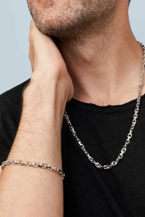 ORADINA Captain Link Bold Bracelet In Sterling