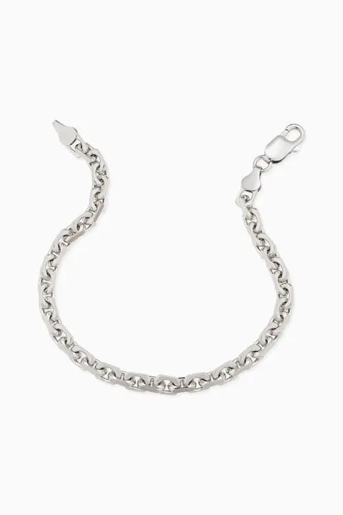 ORADINA Captain Link Bold Bracelet In Sterling