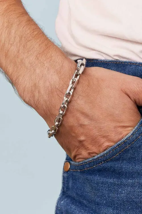ORADINA Porto Link Bracelet In Sterling