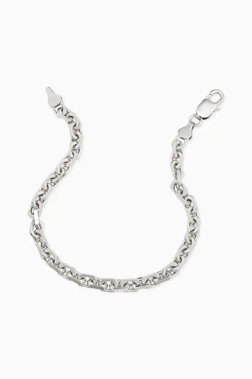 ORADINA Captain Link Statement Bracelet In Sterling