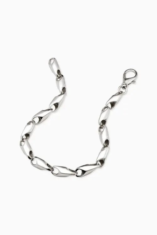ORADINA Bullet Link Bracelet In Sterling