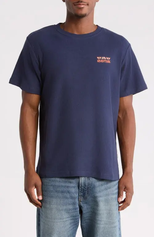 RHYTHM Diego Cotton T-shirt - Navy