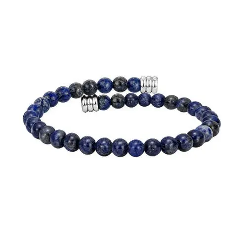 LINK UP Semi-precious Beaded Flex Bracelet - Blue