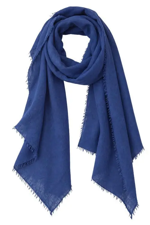 Calypso St. Barth Felted Cashmere Scarf - Denim