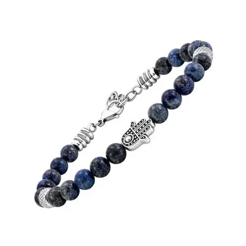 LINK UP Hamsa & Beaded Bracelet - Blue