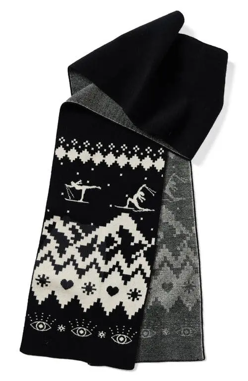 Spiritual Gangster Mystic Winter Scarf - Black