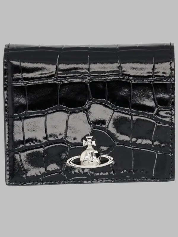 VIVIENNE WESTWOOD Portafoglio Con Dettaglio Orb - Black