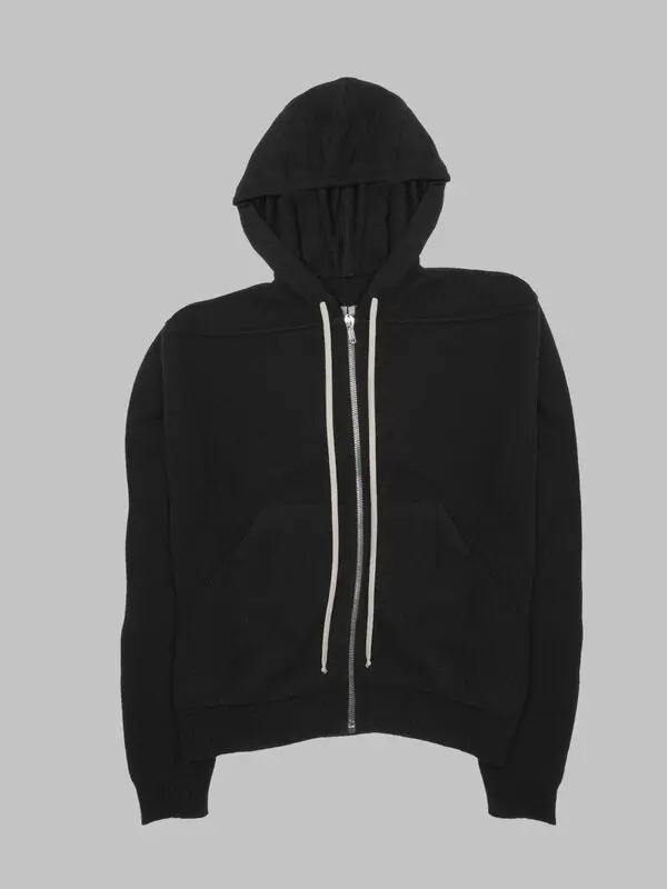 Rick Owens Felpa In Maglia Di Cashmere - Black
