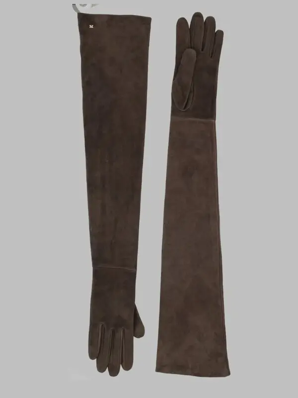 Max Mara Guanti Lunghi In Suede