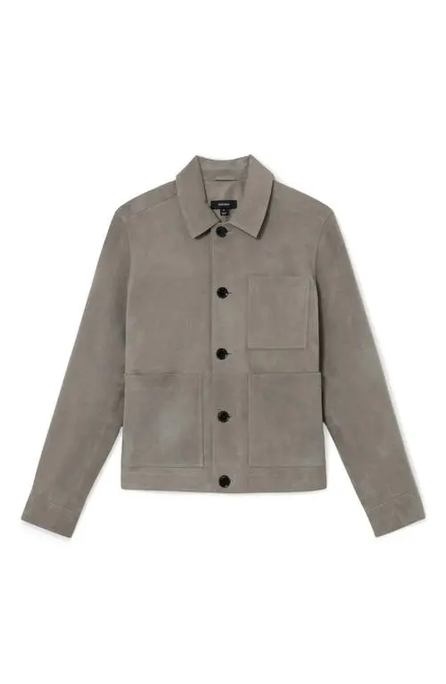 REISS Wilstead Suede Trucker Jacket