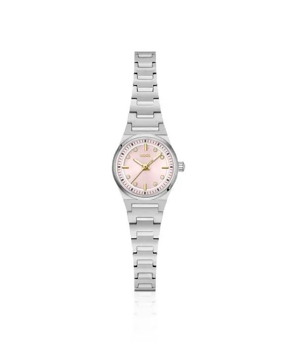 BOSS Candor Gracey Watch With Pink Crystal-accented Dial