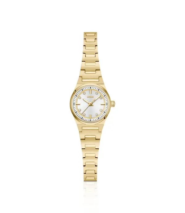 BOSS Candor Gracey Gold-tone Watch With Crystal-accented Dial