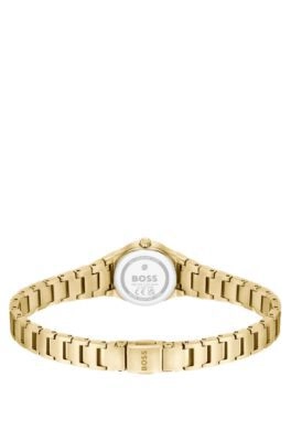 BOSS Candor Gracey Gold-tone Watch With Crystal-accented Dial
