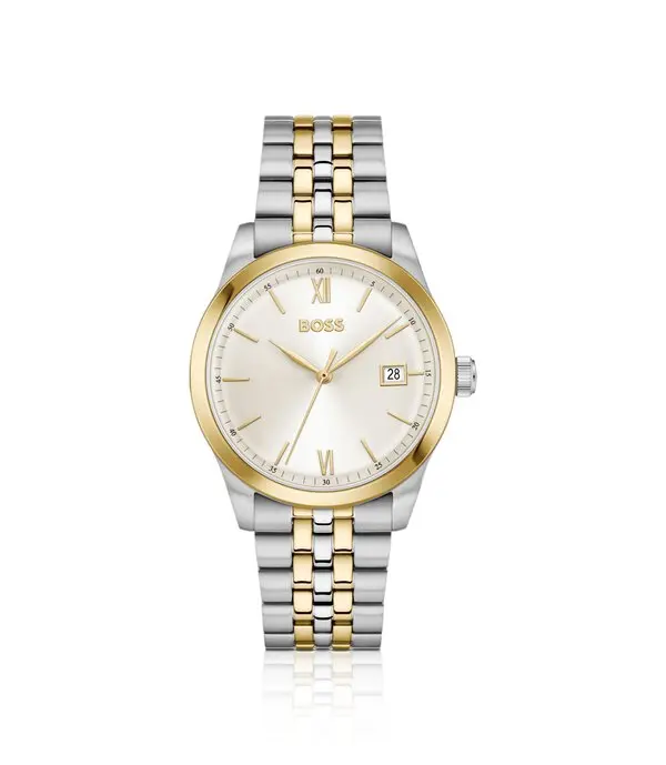 BOSS Langford Two-tone Watch With Five-link Bracelet
