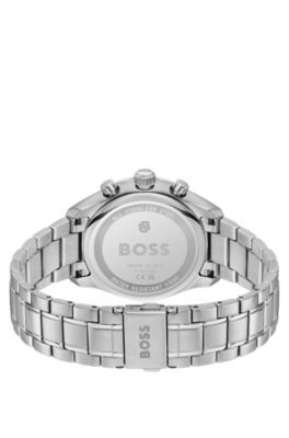 BOSS Grand Prix Stainless-steel Watch With Silver-white Dial