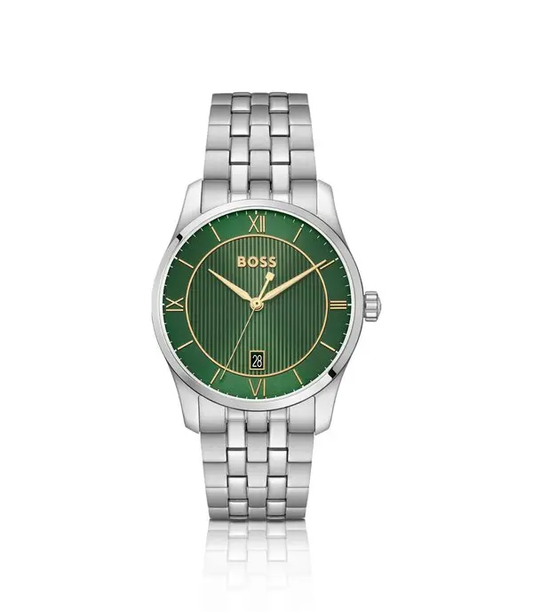 BOSS Principle Prestige Watch With Green Textured Dial